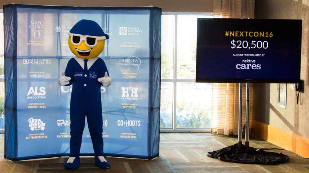 Nextiva's Xbert and Nextiva Cares Donation at NextCon16 - VoIP Insider