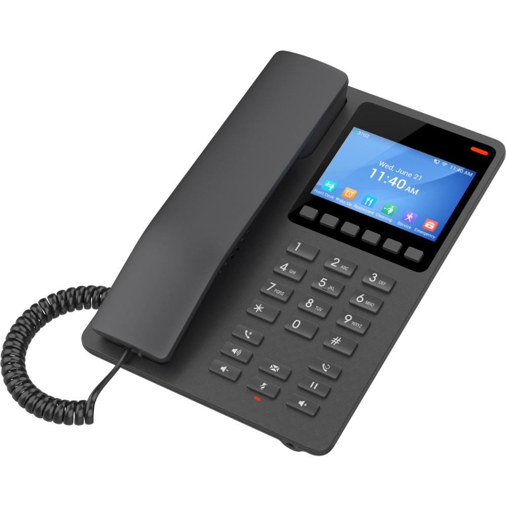 Grandstream GHP631 Compact Hotel Phone with Color LED - VoIP Supply